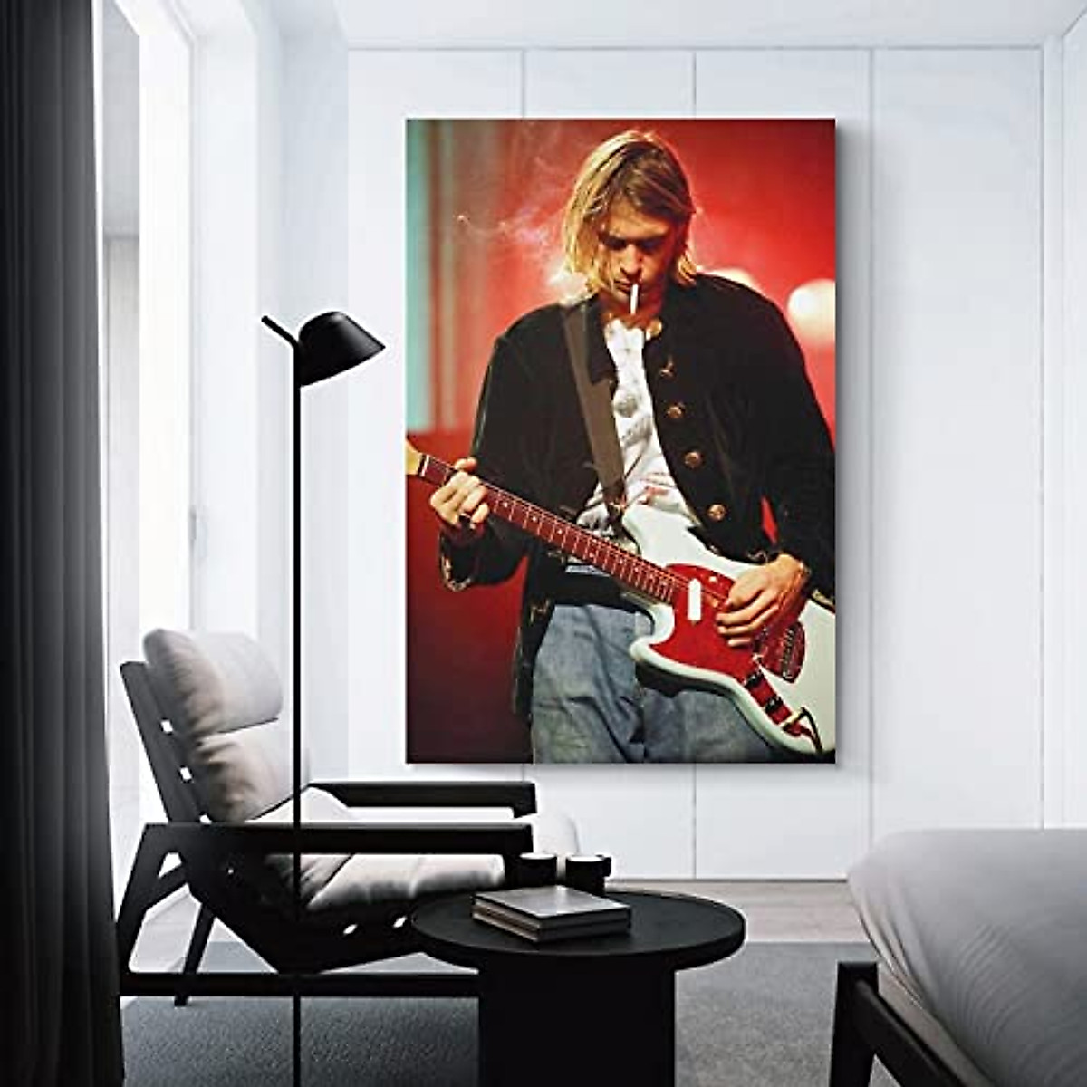XDE Singer Poster Kurt Cobain Poster Poster Decorative Painting Canvas Wall Posters And Art Picture Print Modern Family Bedroom Decor Posters 12x18inch(30x45cm)