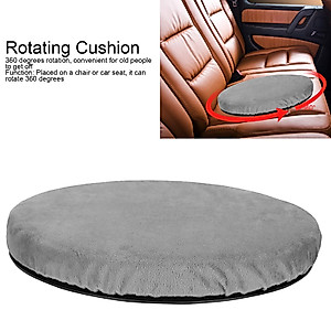 Swivel Seat Cushion, Compact Anti?Slip Washable Swivel Padded, Portable for Summer And Winter Home Car Use Convenient Old People To Get