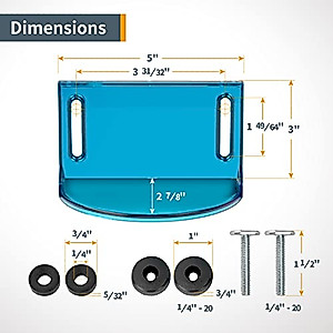 POWERTEC 71733 Full Size Router Bit Guard Kit with Router Table Dust Port | 2.5” ID x 6.5” Dust Collection Adapter
