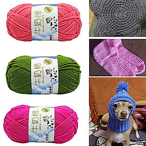 50g DIY Soft Milk Cotton Fiber for Knitting Sweater Blanket Scarf Crochet Knitting Yarn Ball