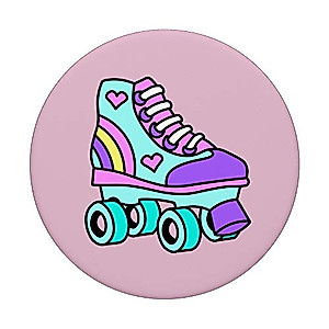 Kawaii Roller Skate Retro 80's Skating Aesthetic Gift Idea PopSockets PopGrip: Swappable Grip for Phones & Tablets