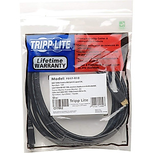 Tripp Lite FireWire 800 IEEE 1394b Hi-speed Cable (9pin/6pin) 10-ft.(F017-010), Black