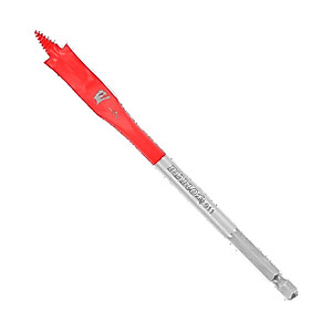 Diablo Spade Bit for Wood - Speed-TIP Design - Curved Paddle - 1/2" Diameter, 1/4" Hex Shank, 6" Length - DSP2050