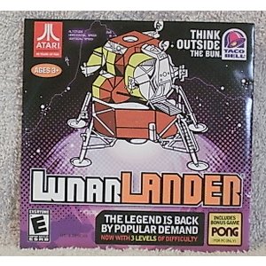 Taco Bell Atari Lunar Lander Trivia CD ROM