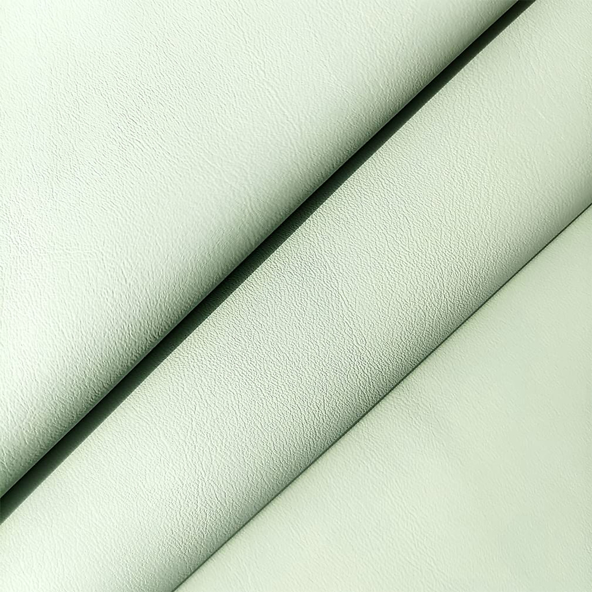 XHT Smooth Light Green Faux Leather Roll 11.8"x53" Soft Plain Synthetic Upholstery Crafts Fabric for DIY Cosplay Garment Jewelry Accessories