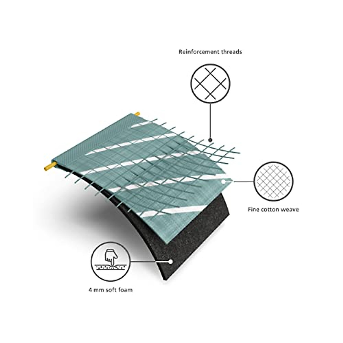 Joseph Joseph Flexa Ironing Board Cover 53.1in - Linear Grey