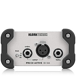 Klark Teknik PRO DI ACTIVE DI 10A Active DI Box with Midas Transformer, Extended Dynamic Range and Phantom/Battery Operation