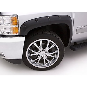 Lund RX202SA Elite Series Black Rivet Style Standard Front Fender Flare - 2 Piece