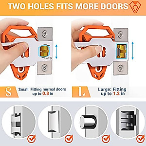 Portable Door Lock for Travel Hotels: Extra Safety Hotel Door Locks for Travelers, Apartment Home Security Bedroom Hotel Room Locks from Inside Device