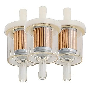 Harbot 49019-0027 Fuel Filter for Kawasaki 49019-7001 49019-7005 49019-0014 1/4" Inline Fuel Filter for Briggs and S 691035 493629 5065 2hp 17.5hp 27hp 35hp Engines John Deere AM108356
