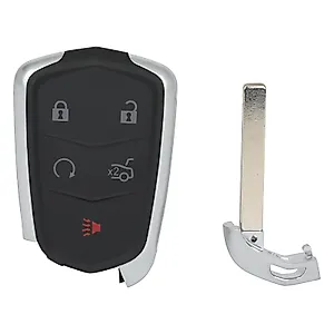 SCITOO 1 Pcs Remotes Key Fob for Cadillac ATS ATS-v Ct6 Ct6 Plug in for Cts Cts-v Cadillac Xts 2016-2020 433Mhz HYQ2EB