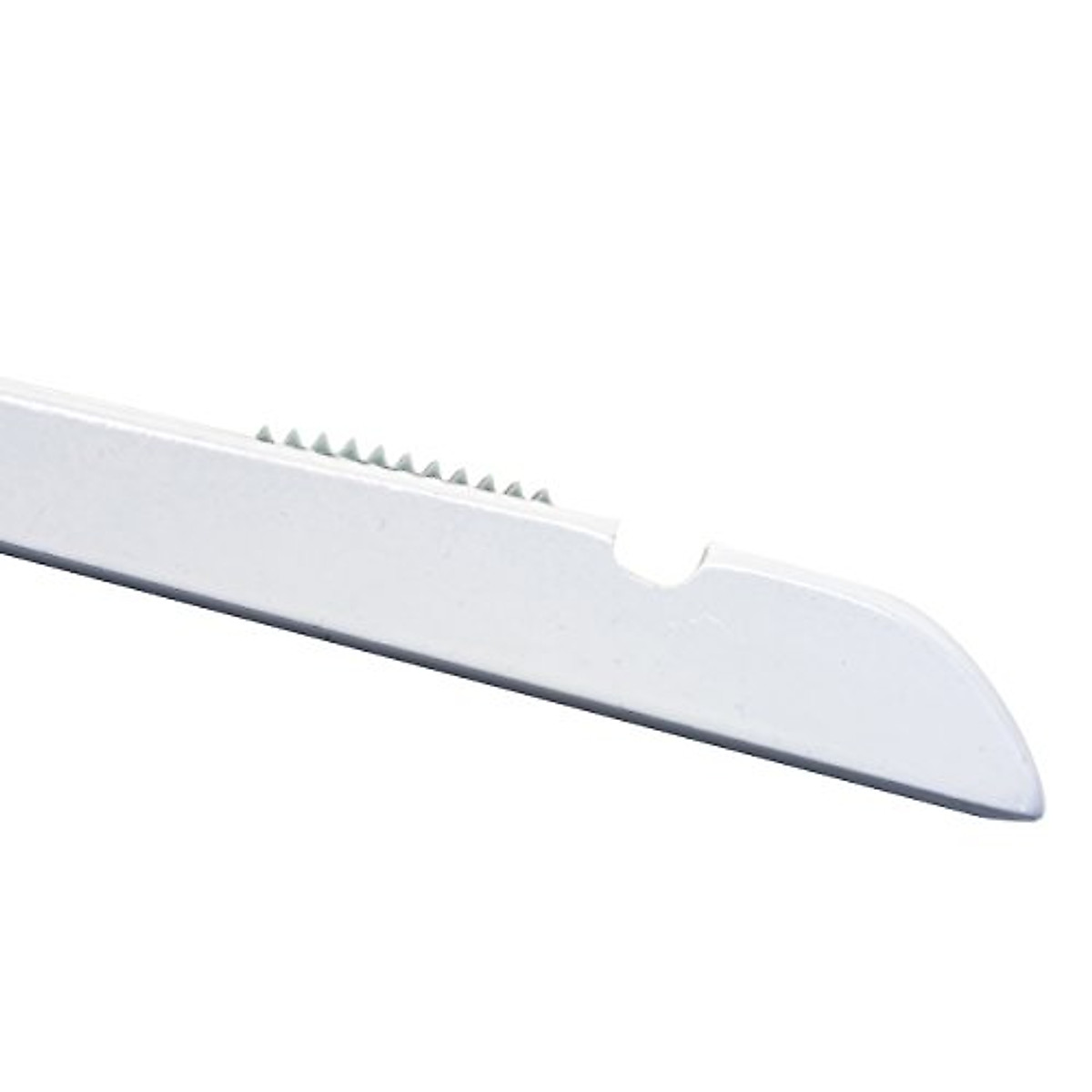 NAHANCO 20517 Wooden Top Hanger, Flat, 17", High Gloss White Finish (Pack of 100)