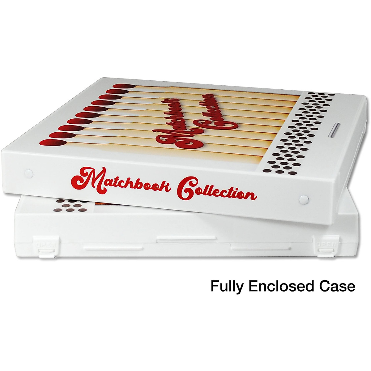 UniKeep Matchbook Cover Collection Storage Album for Display, Protection, and Archival. Includes 15 Pages. Holds 90 Matchbooks