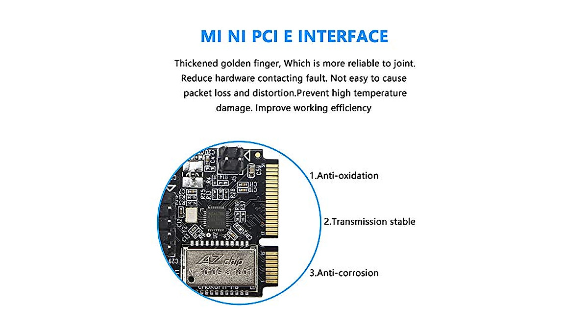 SinLoon Mini PCI-E Gigabit Ethernet Card - Drive-Free LAN NIC