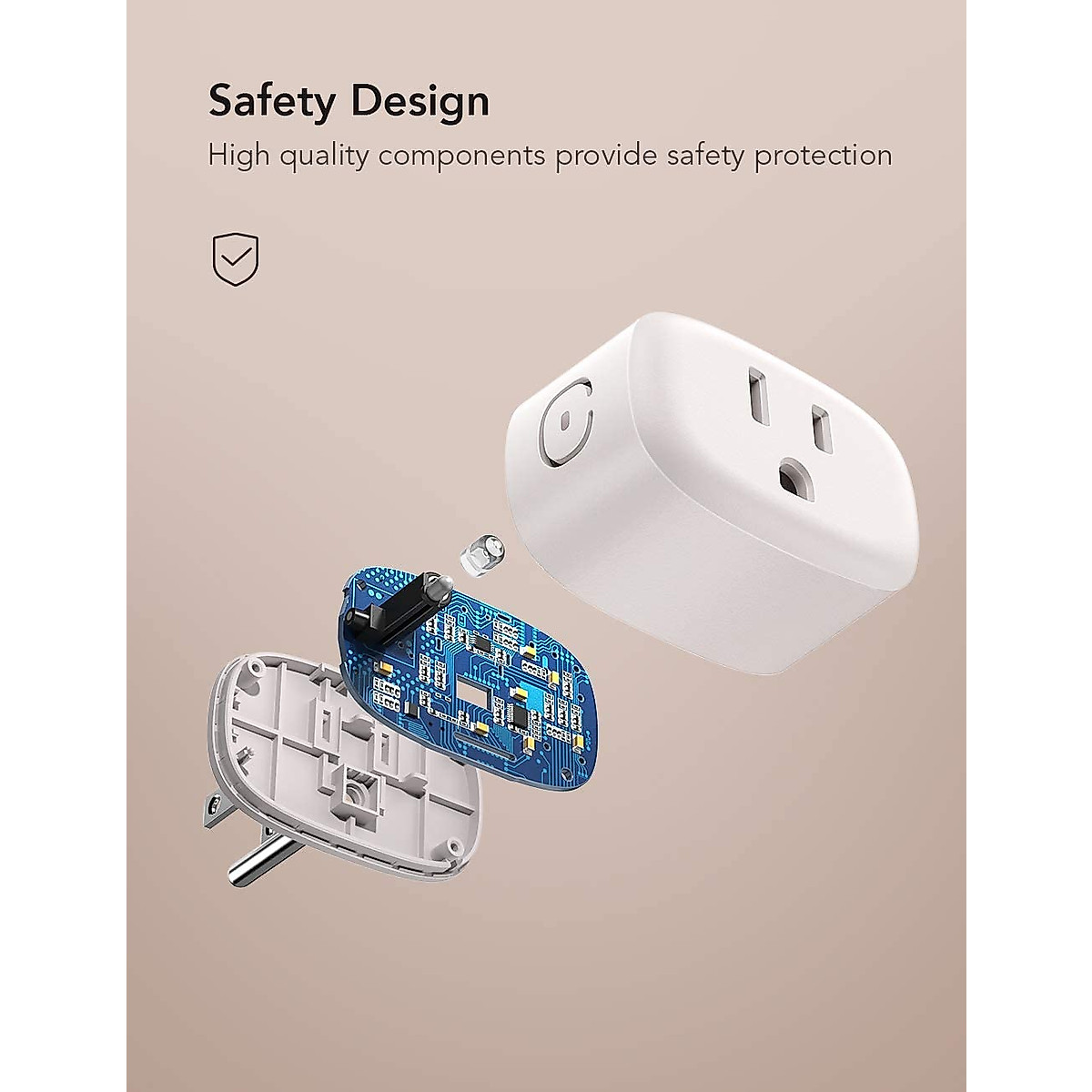 Smart Plug Nooie,WiFi Smart Plug That Work with Alexa,Smart Plug for Smart Home,WiFi Outlet for Google Home, Voice Control,Smart Outlet with Remote Control,Timer Function, ONLY 2.4G (4 Packs),10Amp