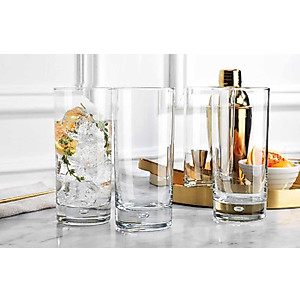 Highball Glasses Set Of 4, Tall Drinking Glasses 18oz Home Essentials & Beyond Beverage Water Glass Cups for Water, Juice, Cocktails. Bar Glasses. Dishwasher Safe.