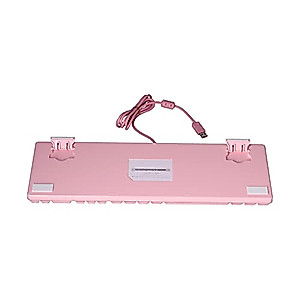 Pink Keyboard and Mouse Set, 104 Keys Mechanical Keyboard with 22 Lighting Effects, Ergonomic High Sensitivity Keyboard and Mouse Combo for Gaming, PC