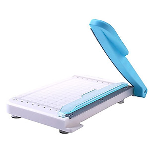 Paper Cutter Mini Paper Trimmer Guillotine Cutter 6 Inch (155mm) Grid Line Panel Scale Paper Cutter for Craft Paper Photos Cards Scrapbooking Office Home Supplies