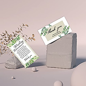 PLIGREAT 120 Pcs Clothing Washing Instructions Cards for Shirts, Tshirt Washing Instruction Care Cards, Customer Directions Card Thank You Cards Package Insert Card for Small Business Clothes Shop