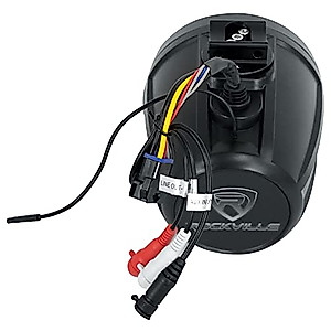 Rockville PT65BR 6.5" Powered Bluetooth LED Tower Speakers for ATV/UTV/RZR/Cart, Black