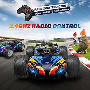 Rc Cars for Boys age 3-8, Monster Trucks Remote Control Car with Spray, 2.4Ghz Rc Drift Car Toys for 3 4 5 6 Year Old Boys Girls, 1/20 All Terrains Electric Toy Car Gift for 3-8 Year Old Boys Girls