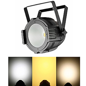 Stage lights, 100W/200W COB par light DMX512 Warm&Cold White for Event Production,Stage Flood Light,Theaters Light, Studio, Concert,Professional Performance Lights (200W)