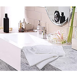 Utopia Towels 12 Bundle Pack - Bath Towel Set (6-Pack) and Hand Towels (6-Pack)-100% Ring-Spun Cotton-Highly Absorbent–Soft & Luxuriou-White