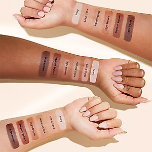 Double-End Highlighter Contour Stick, Cream Contour Stick Makeup Highlighter Stick, Professional Long-Lasting & Waterproof Face Body Contour Makeup Bronzer Stick (02#Lotus Color+ Light Brown)