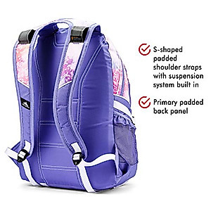 High Sierra Loop Backpack, Travel, or Work Bookbag with tablet sleeve, One Size, Unicorn Clouds/Lavender/White