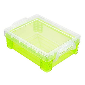 Green Stacking Crayon Box by Simply Tidy - Plastic Storage Containers for School Supplies, Sewing and Crafts - Bulk 36 Pack