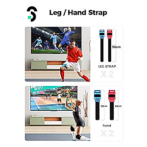 2023 Switch Sports Accessories Bundle - 15 in 1 Family Accessories Kit for Nintendo Switch Sports Games:Tennis Rackets,Sword Grips,Golf Clubs,Storage Bag and More,Christmas,Birthdays, Children's Day Gift Set.