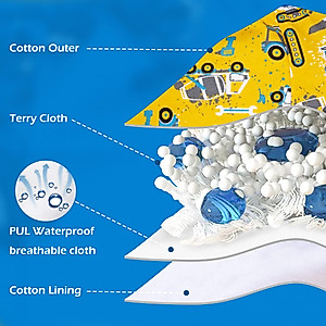 BIG ELEPHANT 10 Pack Toddler Potty Training Pants, Absorbent Underwear for Baby Boys, 3T