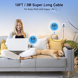 130W USB C Laptop Charger for Dell XPS 15 2-in-1 9575 9500 XPS 17 9700 Precision 5530 2-in-1 5550 5750 3660 3551 Latitude (Grey)