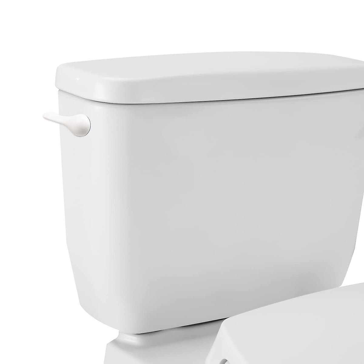 Jwodo Toilet Handle Replacement Kit, Side Mount Toilet Trip Levers with Seal Gasket and Nut, with Stainless Steel Flapper Chains, Universal Replacement for Most Toilets (White)