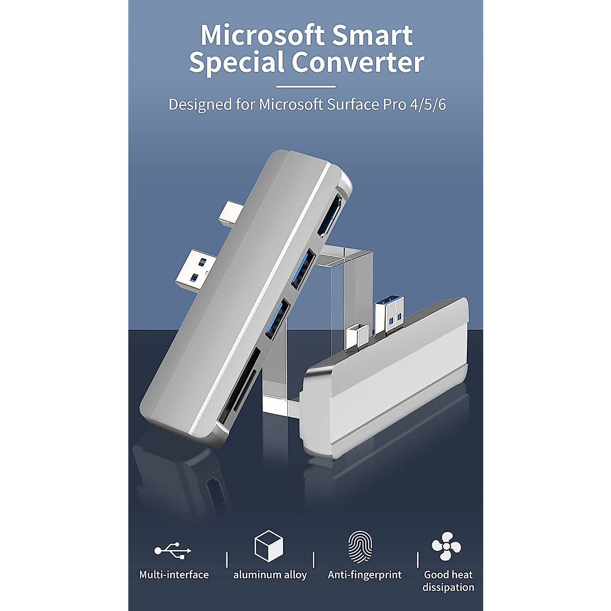 Dual USB3.0 Micro SD SD SDHC SDXC USB Hub Docking Station Mini DP to HDMI Convertor Adaptor for Surface Pro 4/5/6 Accessories