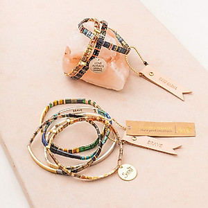 Scout Curated Wears - Good Karma Miuki Bracelet - Be Fierce - Lavender/Gold