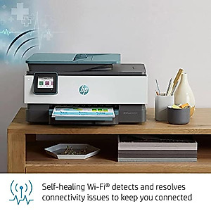 HP Officejet Pro 8028 All-in-One Printer Wireless Printer, Take control of Printing, Scanning, Copying, and Fax Jobs at Home and Office, Built-in Wifi via Mobile Device, Cloud-Based, 3UC64A (Renewed)