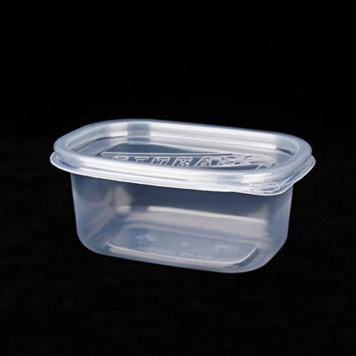 Toyvian 12pcs Food Storage Containers with Lids Rectangular Plastic Lunch Boxes Disposable Food Container Kitchen Sealed Box for Fruit Cake 280ML (Green,Blue,Transparent,Pinkï¼‰