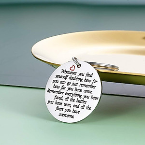 Divorce Gifts for Women Inspirational Gifts Sobriety Sympathy Keychain Cancer Survivor Awareness Gifts Surgery Addiction AA Warrior Birthday Alcoholics Stay Strong Gifts Back to School