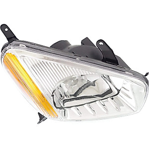 Evan Fischer Headlight Set Compatible with 2001-2003 Toyota RAV4 Left Driver and Right Passenger Side Halogen With bulb(s)