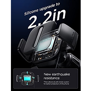 LISEN Vent Phone Mount for Car [Smooth Silicone Protection] Universal Car Vent Phone Holder Mount for Car with Newest Extension Clip for iPhone 14 13 12 11 X XR XS Pro Max Mini 8 7 6 Plus and More