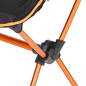 Aluminum Alloy Portable Chair, Compact Outdoor Chair Nylon Mesh Aluminum Frame Small After Folding Simple Operation for Camping(Orange)