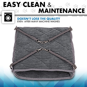 2 Brothers Wholesale Ferret Hammock for Cage - Plush Double Bunk Bed Hanging Clips - Perfect for 2 or More Small Pets! (Rats, Ferrets, Hamsters, Guinea Pigs, Chinchillas & Squirrels) - Purple