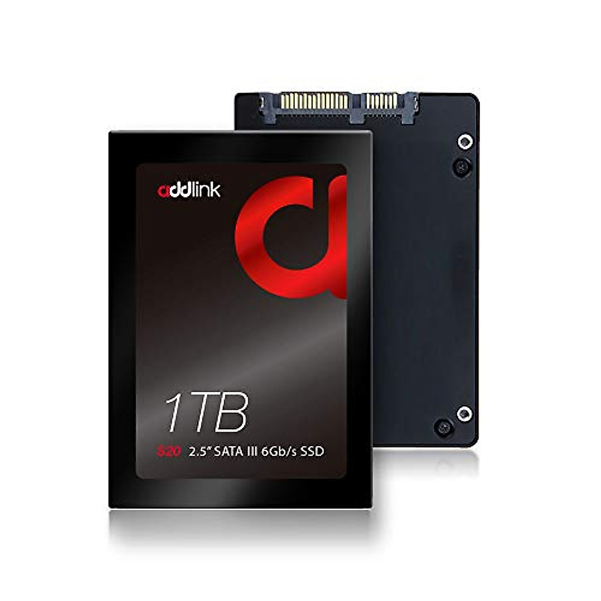 Addlink S20 1TB PS4 Compatible SATA III 2.5" Inch Extreme Quality Internal SSD 500MB/s Maximum Speed, Perfect HDD Replacement/Upgrade for Laptops, PCs & Sony PS4 (ad1TBS20S3S)