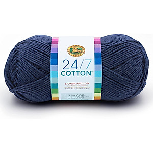 Lion Brand Yarn - 24/7 Cotton - 6 Skein Assortment (Ocean)