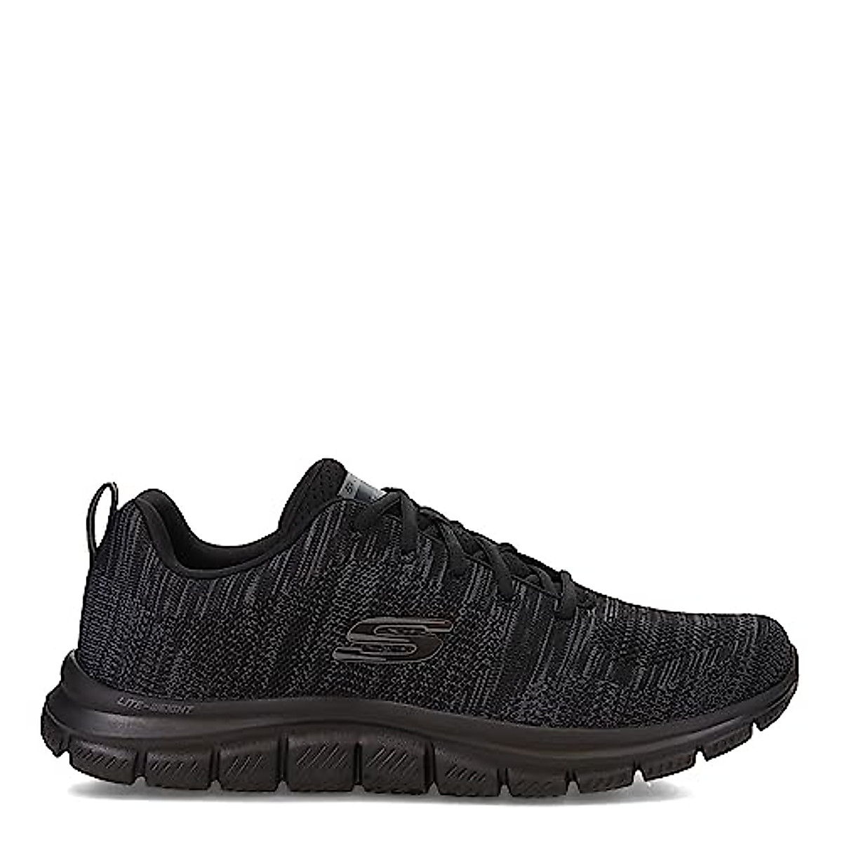 Skechers Men's Track Front Runner Lace-up Sneaker Oxford, Black/Black, 14