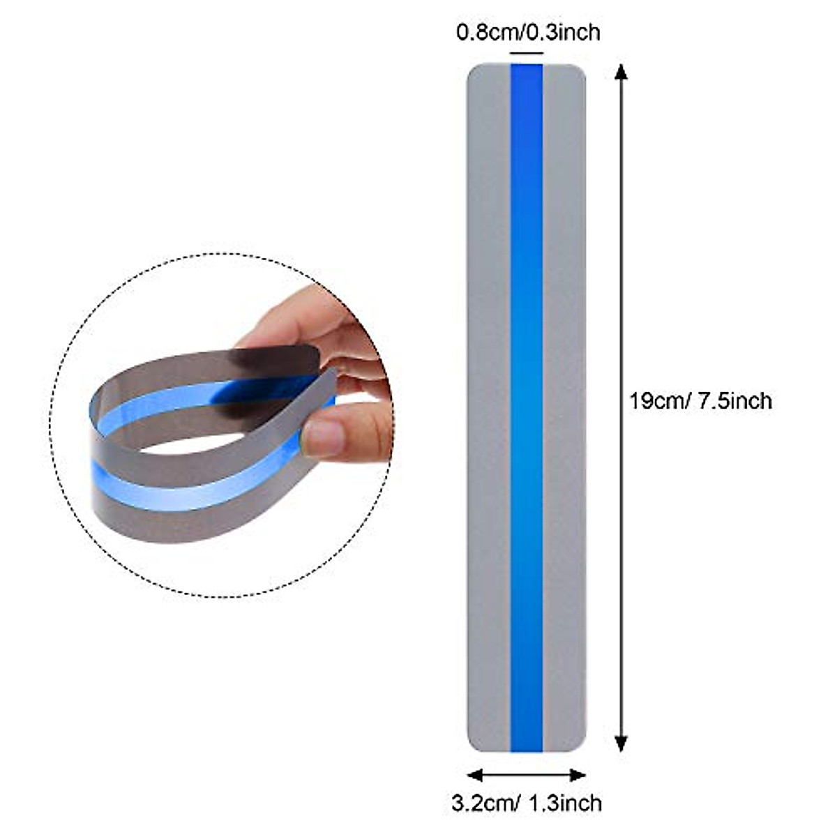 Chinco 32 Pieces Guided Reading Strips Highlight Strips Colored Overlays Colorful Bookmark-Helps with Dyslexia for Students and Teacher Teaching(Mixed Colors)