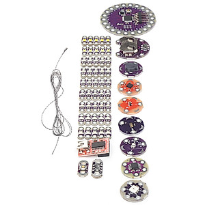 Breadboards Starter Kit 2.7V-5.5V Electronics Component Starter Kit Breadboard Jumper Wires Kit Conductive Thread Set Electronic Fun Kit Development Board