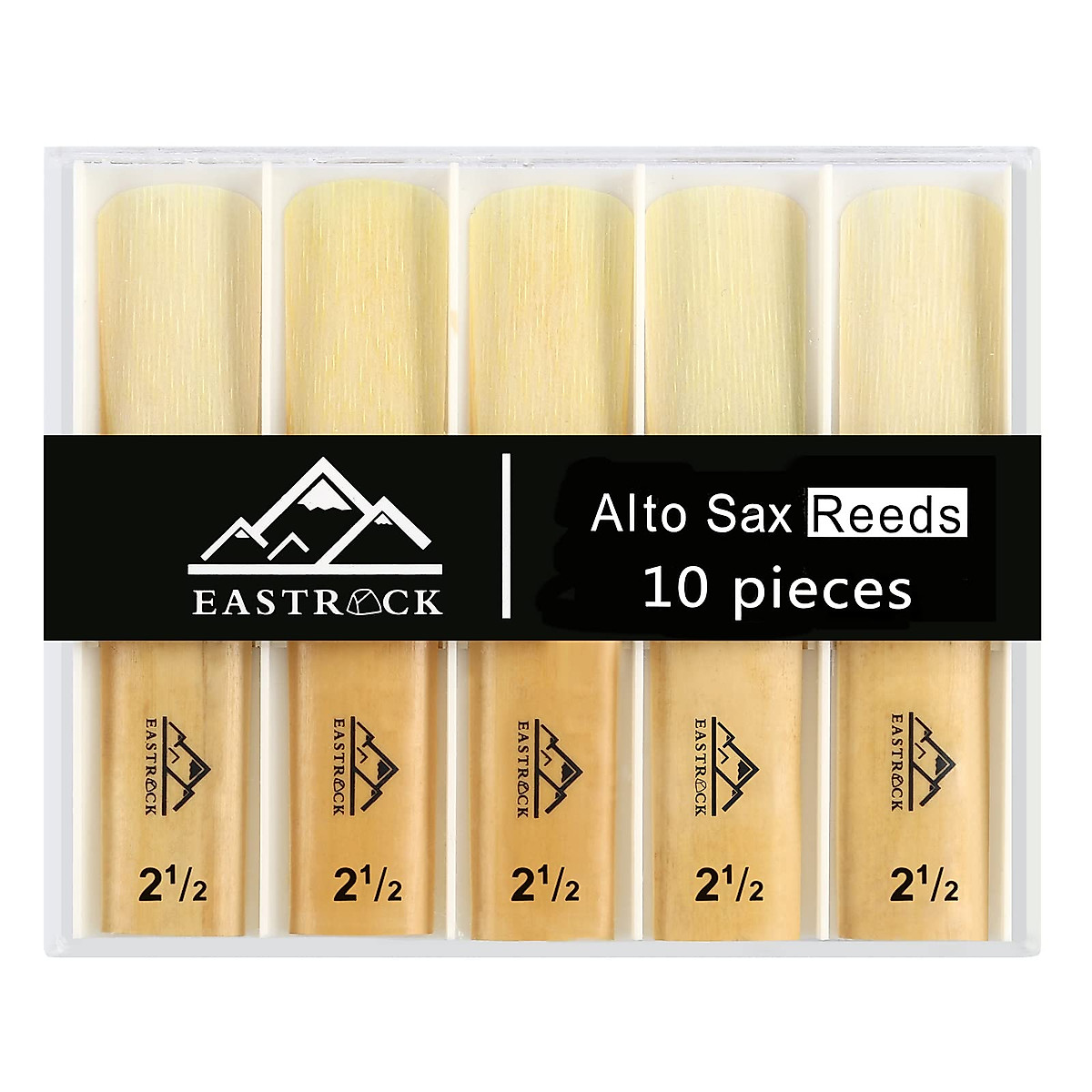 EastRock Saxophone Reeds 2.0/2.5/3.0 for Alto Saxophone Strength 2.5-10 Pack