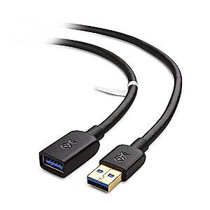 Cable Matters Long USB to USB Extension Cable 10 ft (USB 3.0 Extension Cable/USB Extender) in Black for Webcam, VR Headset, Printer, Hard Drive and More - 10 Feet